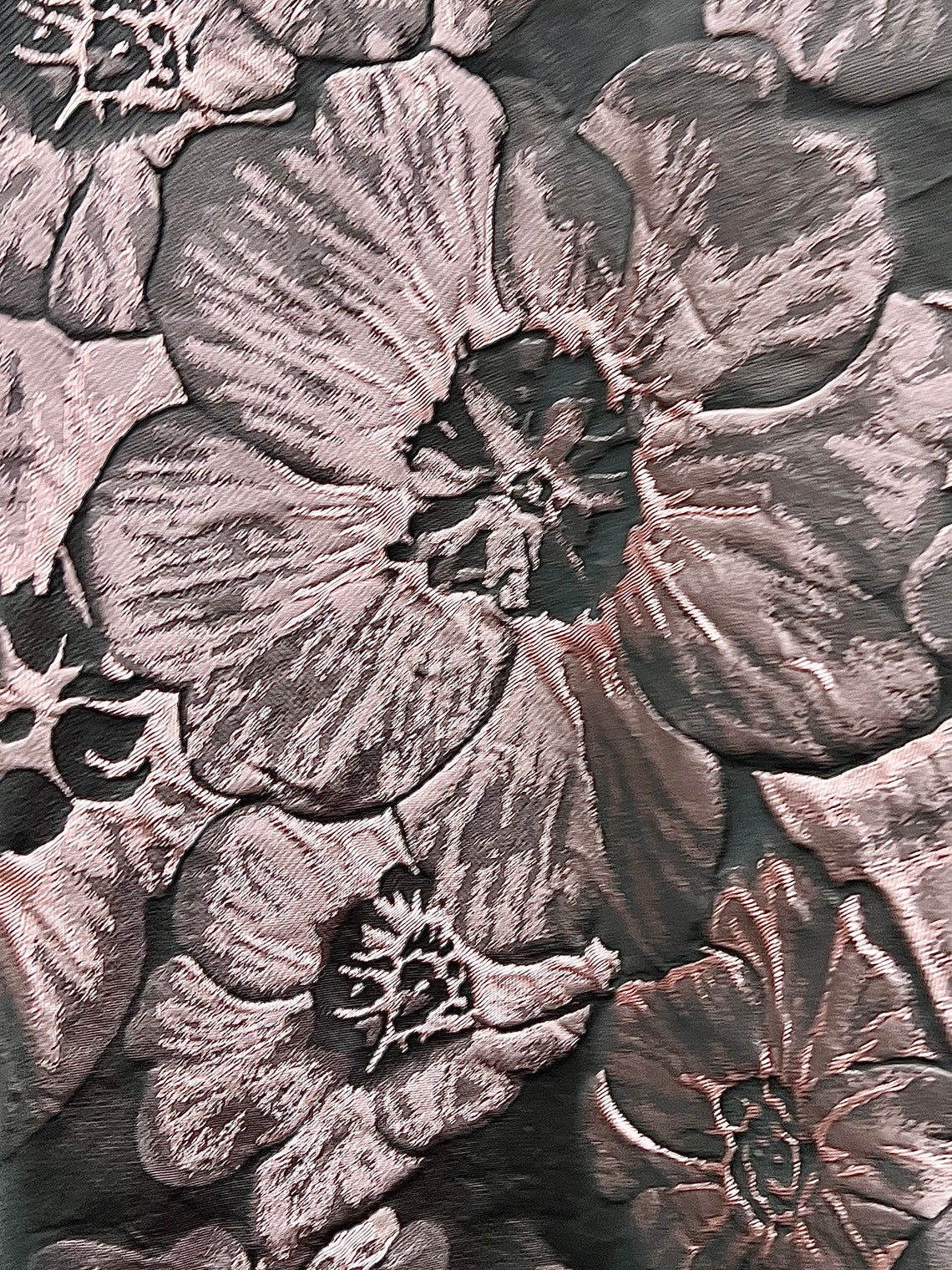 3D Floral Embroidered Jacquard Brocade Fabric by the Yard, 58'' Wide - Etsy