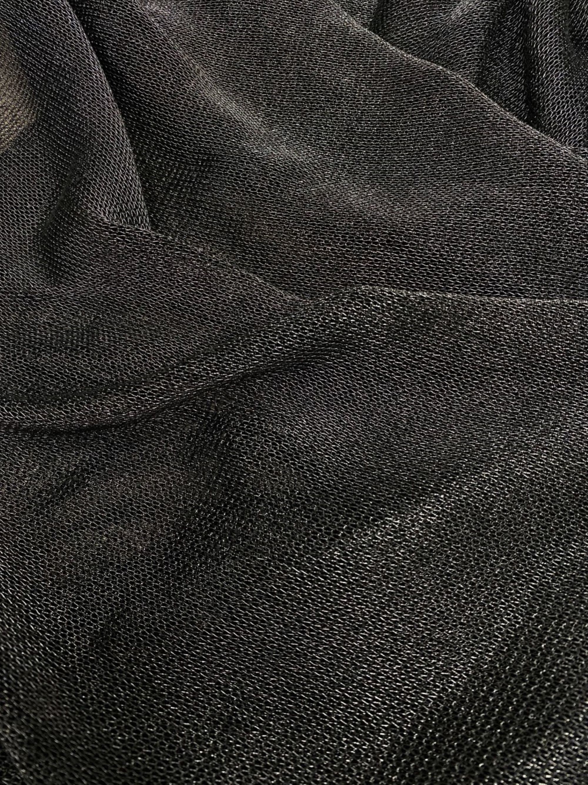 Stretch Metallic Black Mesh Chainmail Fabric 60 Wide - Etsy