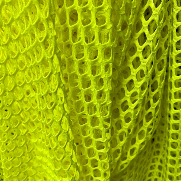Neon Yellow Mesh Fabric - Etsy