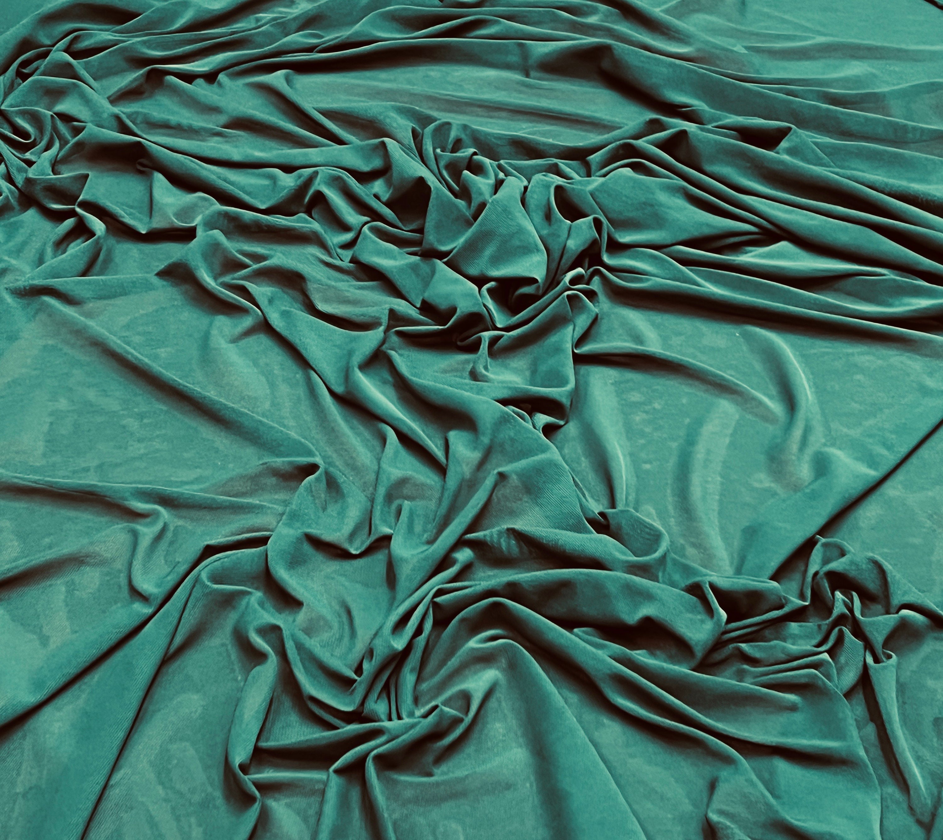 Solid Hunter Green Four Way Stretch Nylon Power Mesh Fabric by the Yard ...