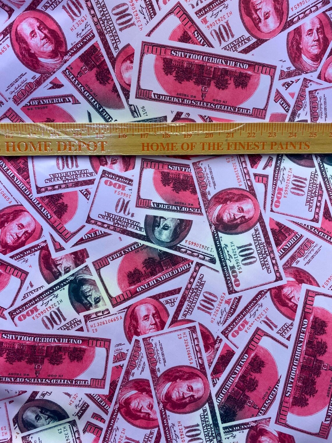 Pink Money Print on Four Way Stretch Spandex Fabric by the Yard, 60 ...