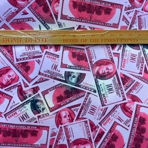 Pink Money Print on Four Way Stretch Spandex Fabric by the Yard, 60 ...