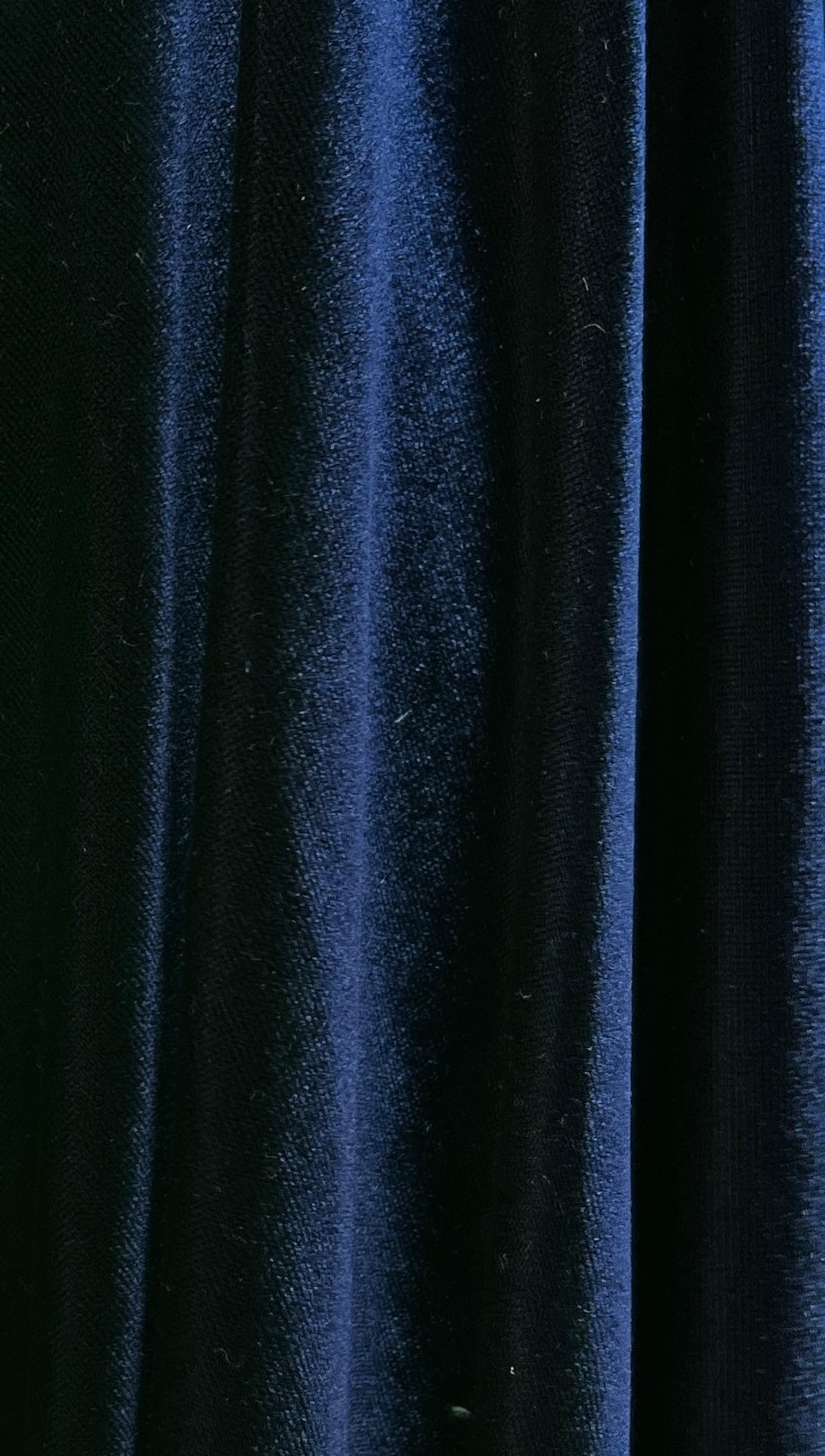 Navy Blue Stretch Velvet Fabric by the Yard, 60" Wide, Costume, Dance ...