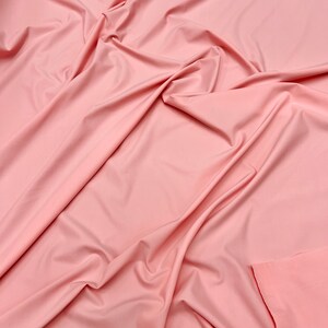 Solid Matte Bubblegum Pink Four Way Stretch Nylon Spandex Fabric by the ...