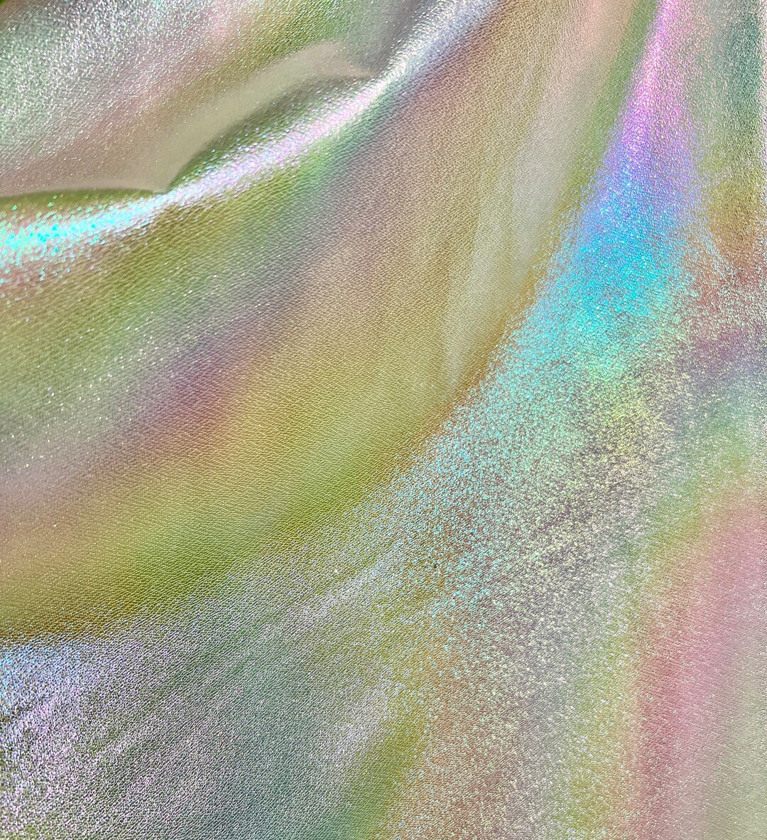 Lightweight Metallic Knit One Way Stretch Unicorn Foil Fabric by the ...