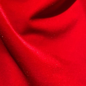 Red Stretch Velvet Fabric by the Yard, 60" Wide, Costume, Dance Wear ...