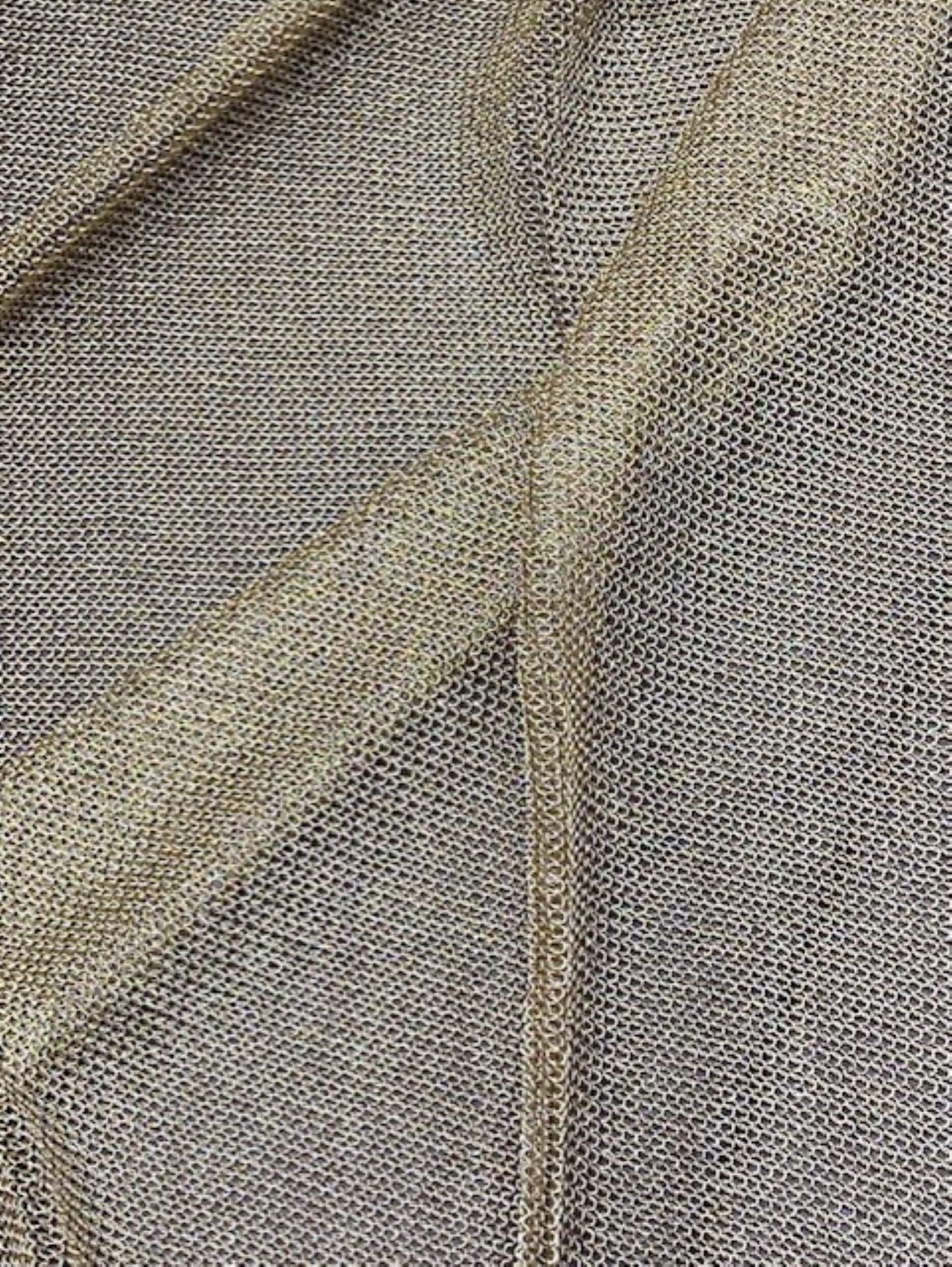 Stretch Metallic Gold Mesh Chainmail Fabric 60 Wide - Etsy