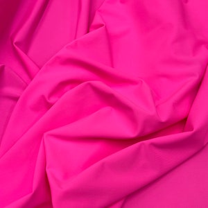 Solid Neon Pink Four Way Stretch Nylon Spandex Fabric by the Yard, 60 ...