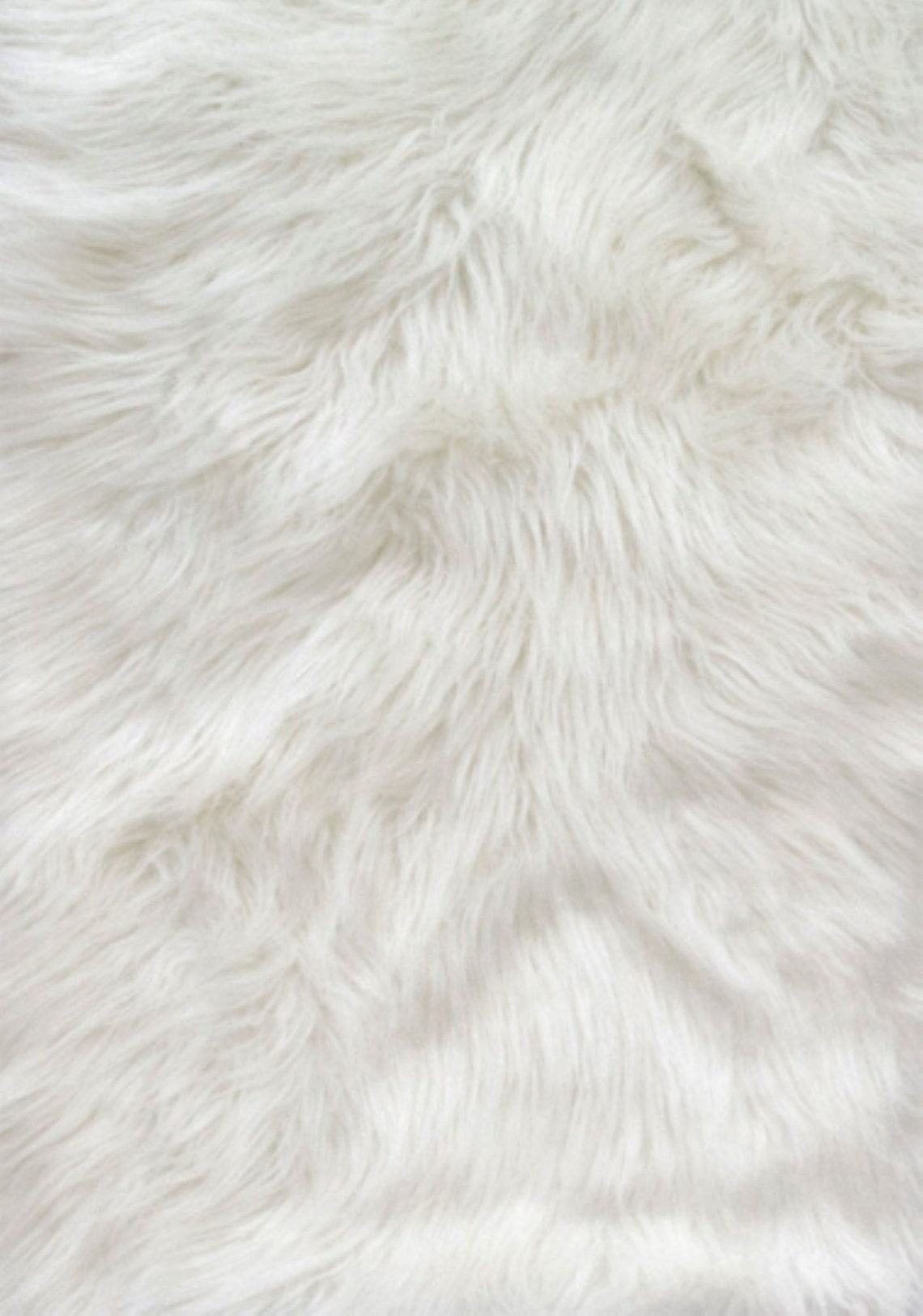 White Luxury Shag Faux Fur Fabric by the Yard 60 Wide - Etsy