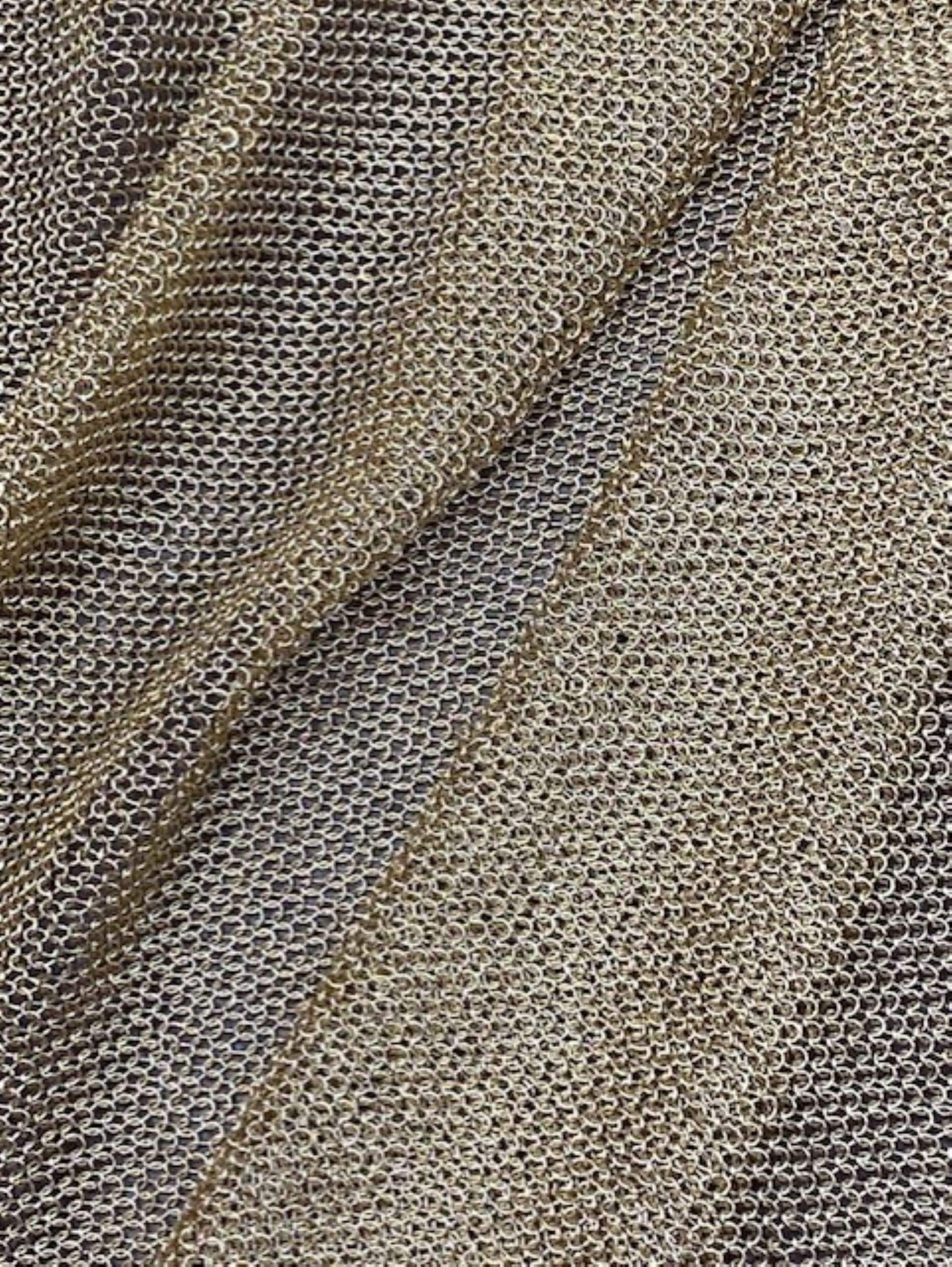 Stretch Metallic Gold Mesh Chainmail Fabric 60 Wide - Etsy