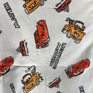 Cars Fleece Fabric by the Yard, Lightning Mcqueen, 60” Wide, Blanket - Etsy