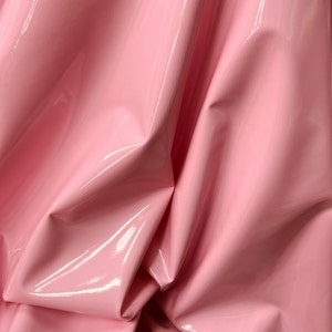 Shiny Pink Stretch Vinyl Latex Fabric by the Yard, 60 Wide, DIY, Crafts ...