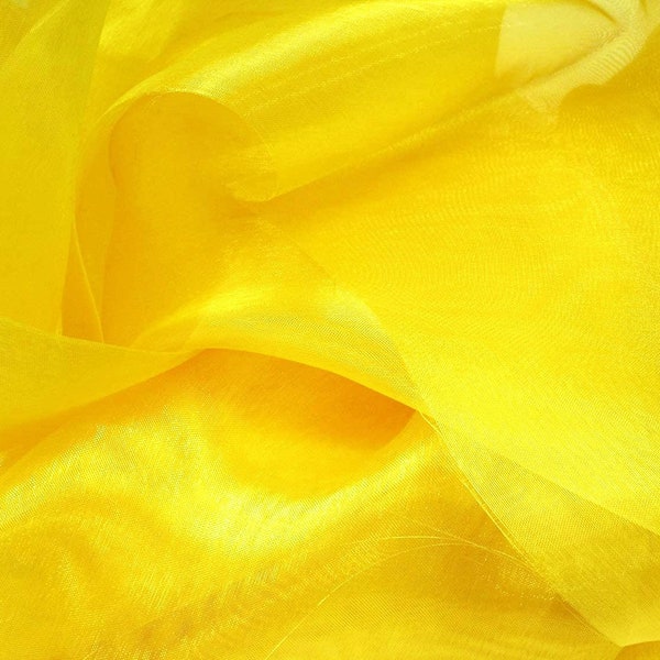 Yellow Sheer Fabric - Etsy
