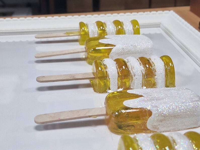 Ice Lolly 3d Liquid Artwork Wall Art Décor Handmade Resin - Etsy UK