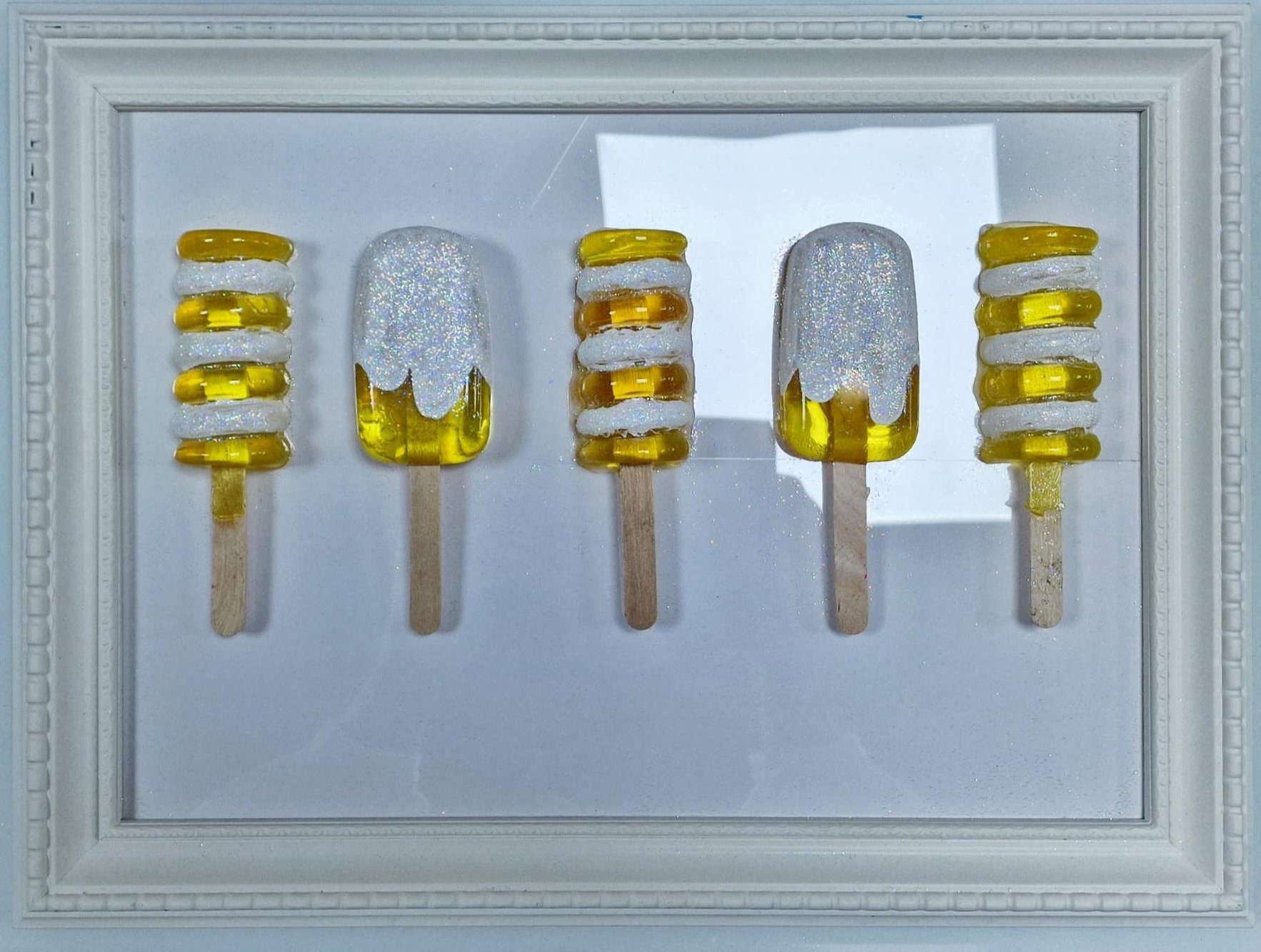 Ice Lolly 3d Liquid Artwork Wall Art Décor Handmade Resin - Etsy UK