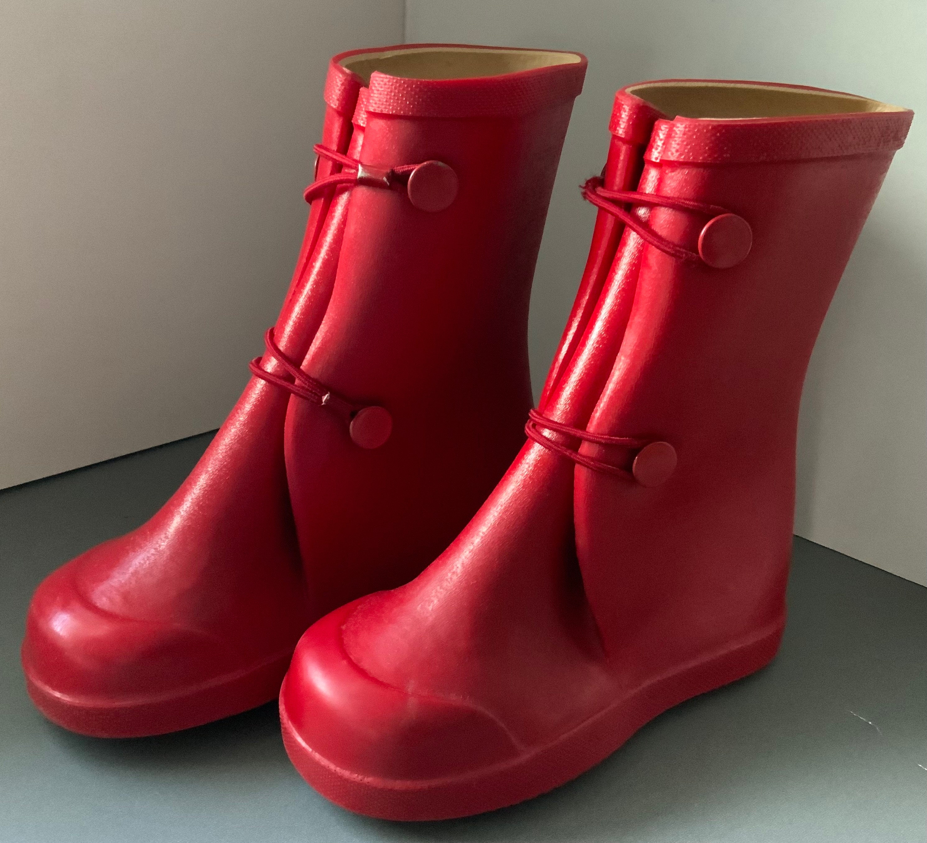 Red Rain Boots Women