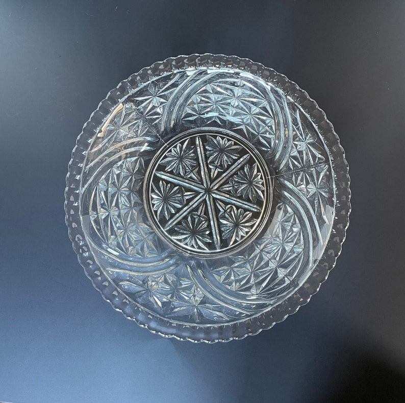 Vintage Anchor Hocking Stars and Bars Pattern Clear Glass - Etsy