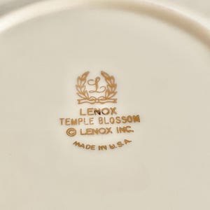 Vintage Lenox Temple Blossom Bread and Butter Plates - Etsy