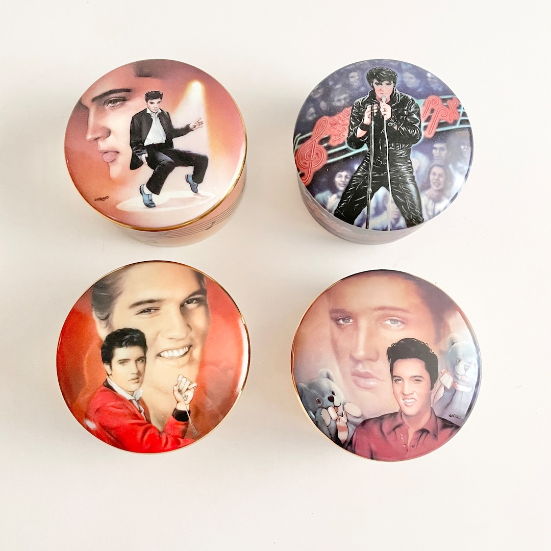Choice of Vintage Elvis Presley Ardleigh Elliott Porcelain Music Box ...