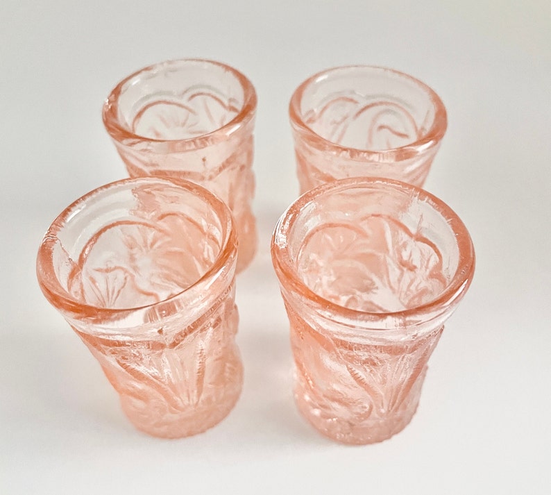 Vintage Summit Child's Miniature Pink Glass Pitcher and - Etsy