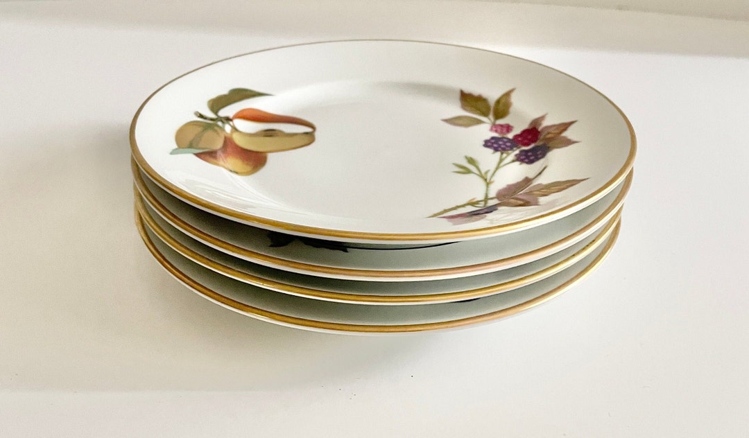 Royal Worcester Evesham Gold Bread and Butter Plates England - Etsy