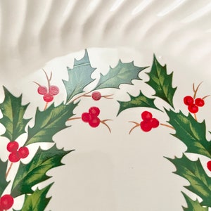 Vintage Scio Holly Dinner Plates Set of 4 - Etsy