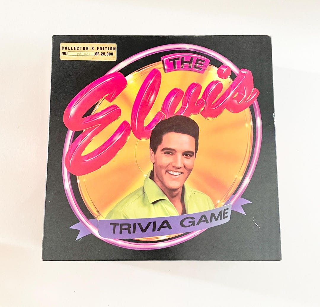 Vintage Elvis Presley Classic the Elvis Trivia Game Collector's Edition ...