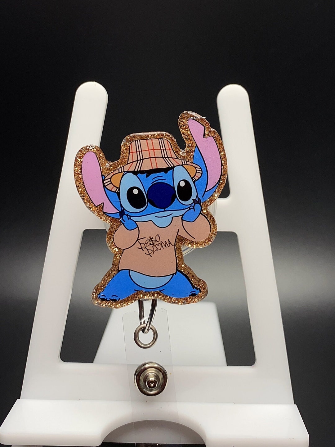 Peso Pluma Stitch Badge Reel, Stitch Badge Reel, Doble P, Ella Baila ...