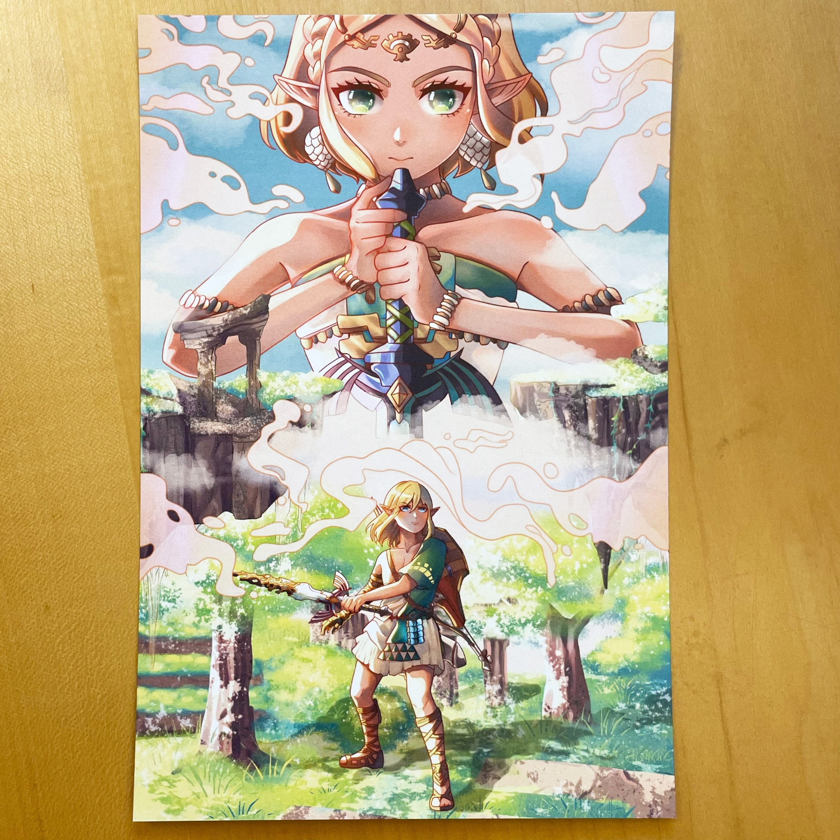 Legend of Zelda: TOTK | Tears of the Kingdom Print Illustration - A5 ...