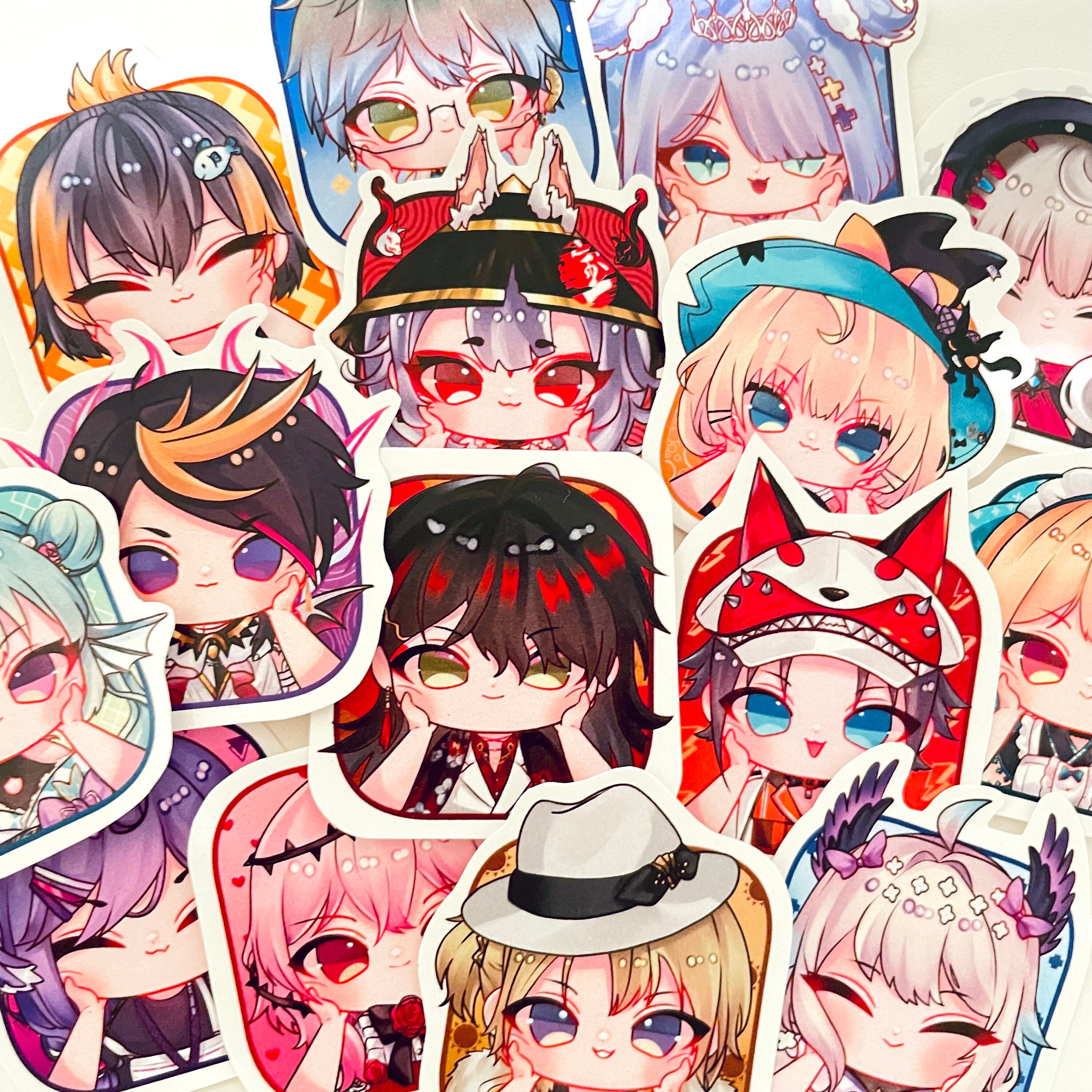 NIJISANJI EN Luxiem Squishy Cheeks Stickers Vox Mysta - Etsy