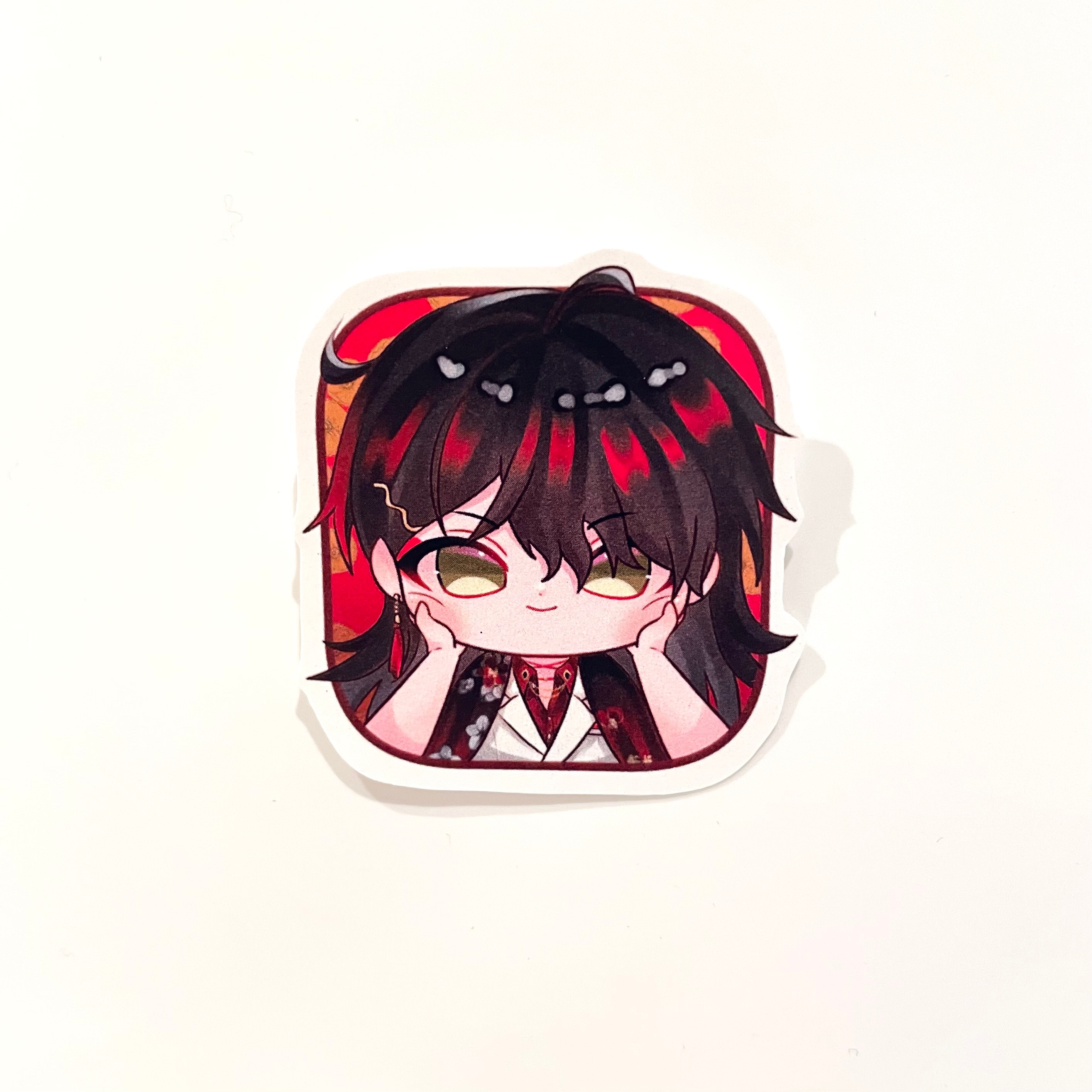 NIJISANJI EN Luxiem Squishy Cheeks Stickers Vox Mysta - Etsy