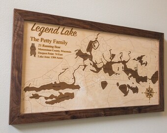 Legend Lake Map - Etsy