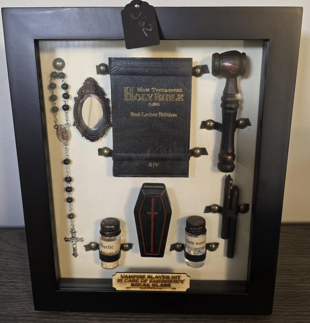 Vampire Slayer Hunter Kit Holy Bible, Vampire. Shadow Box, Dracula ...
