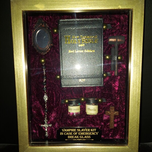 Vampire Slayer Kit Shadow Box - Etsy