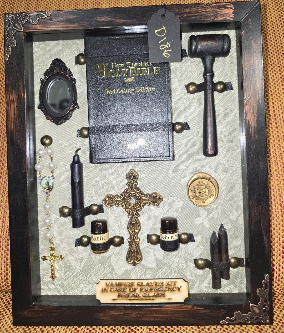 Vampire Slayer Hunter Kit Holy Bible, Vampire. Shadow Box, Dracula ...