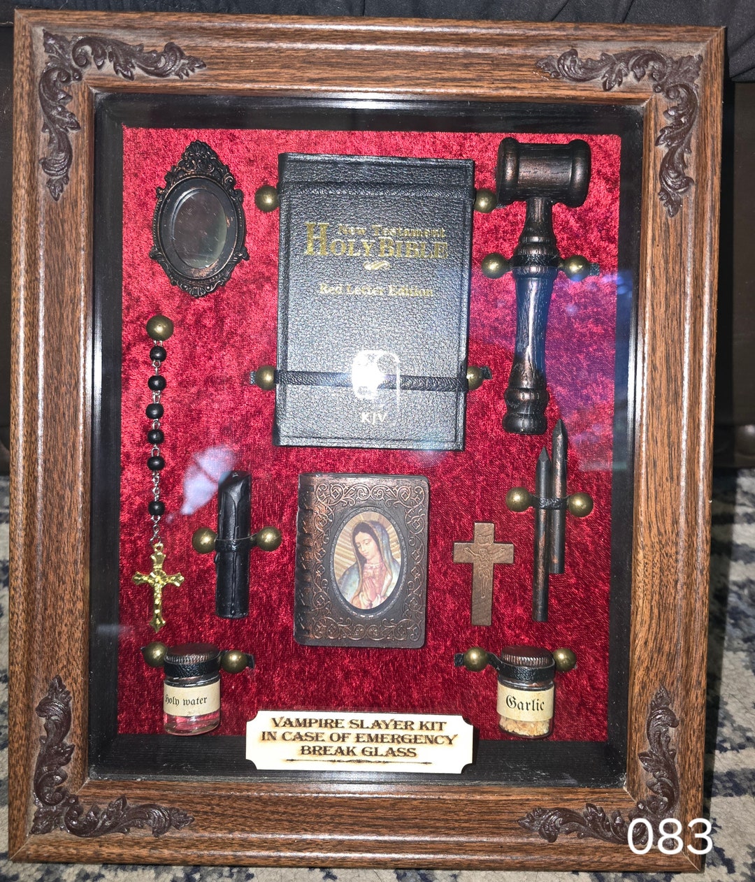 Vampire Slayer Hunter Kit Holy Bible, Vampire. Shadow Box, Dracula ...