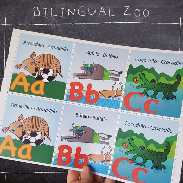 Bilingual Alphabet - Etsy