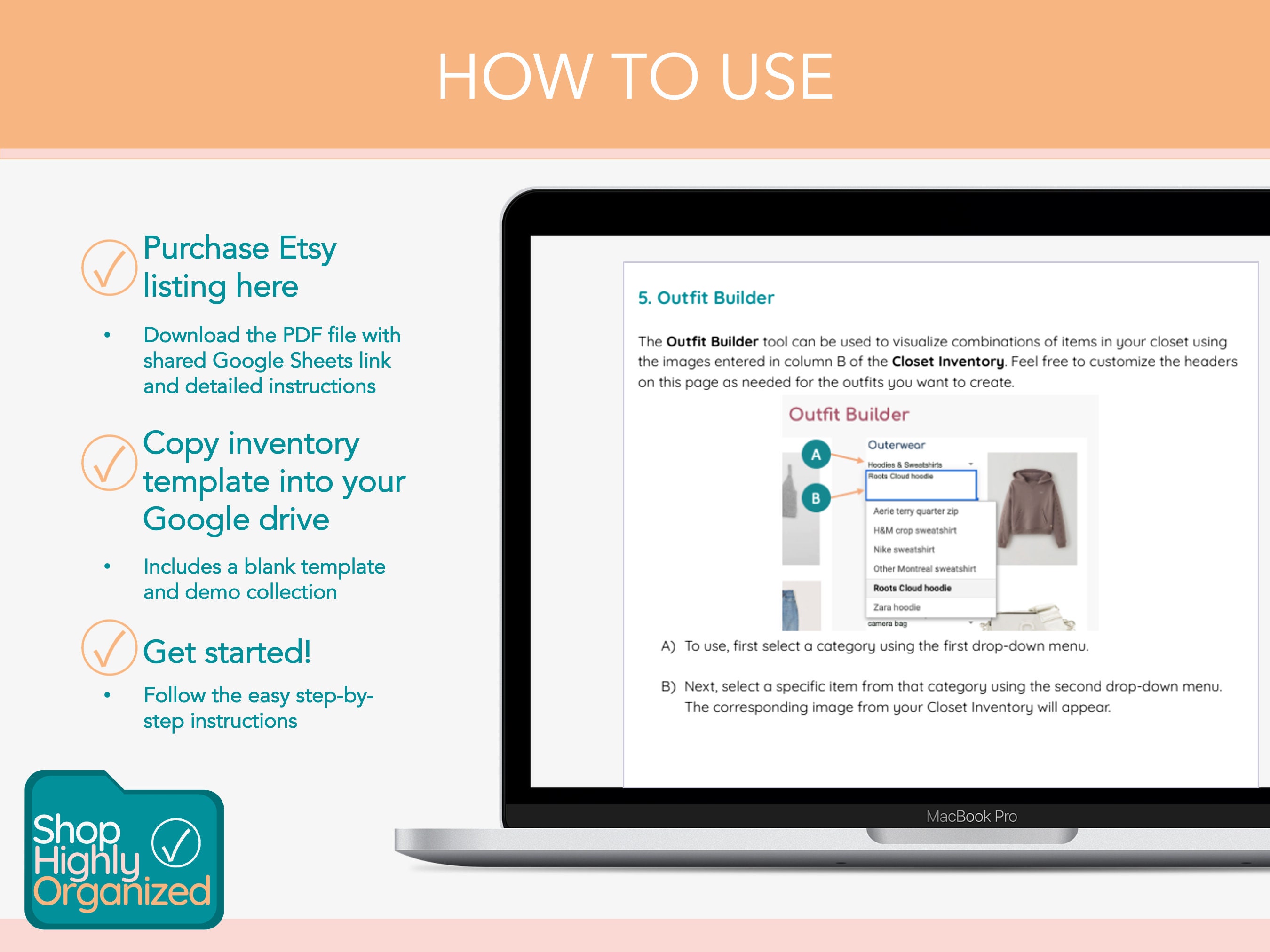 Ultimate Capsule Wardrobe for Google Sheets | Shop Highly Organized ...
