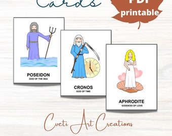 Greek Flash Cards - Etsy