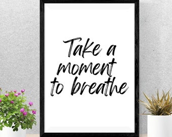 Breathe Poster - Etsy
