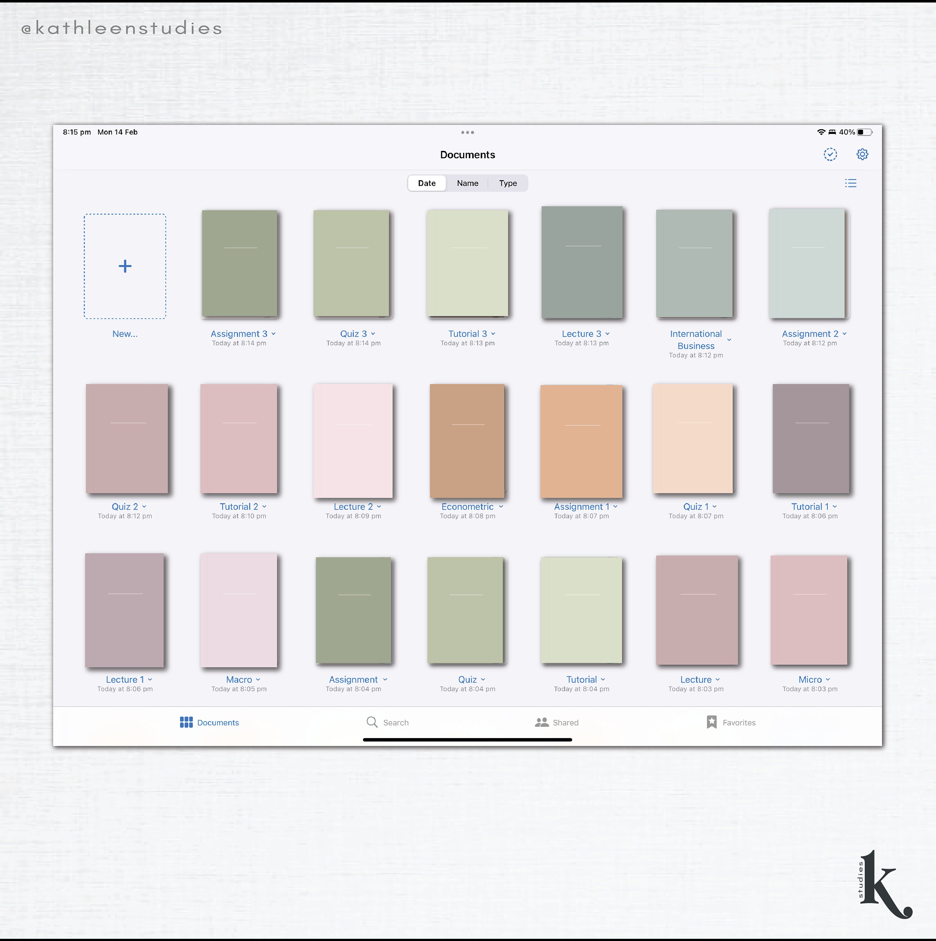 15 Pastel Digital Notebook Covers | Digital Download | A4 PDF & PNG ...