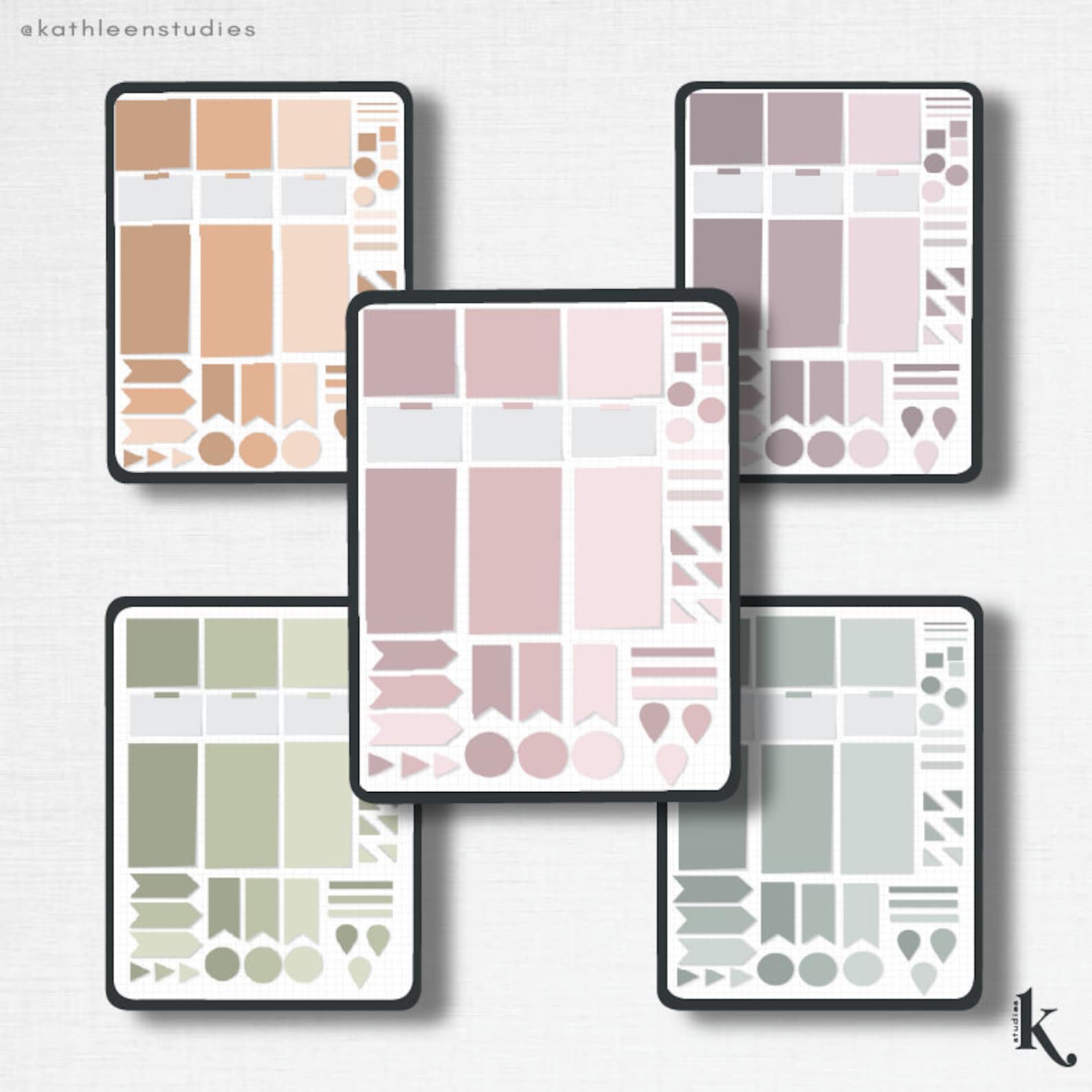 220+ Goodnotes Digital Stickers | Aesthetic Digital Note-taking ...