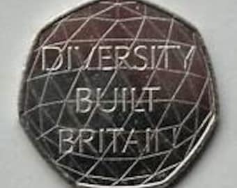 Diversity Built Britain 50p Coin - Etsy Ireland