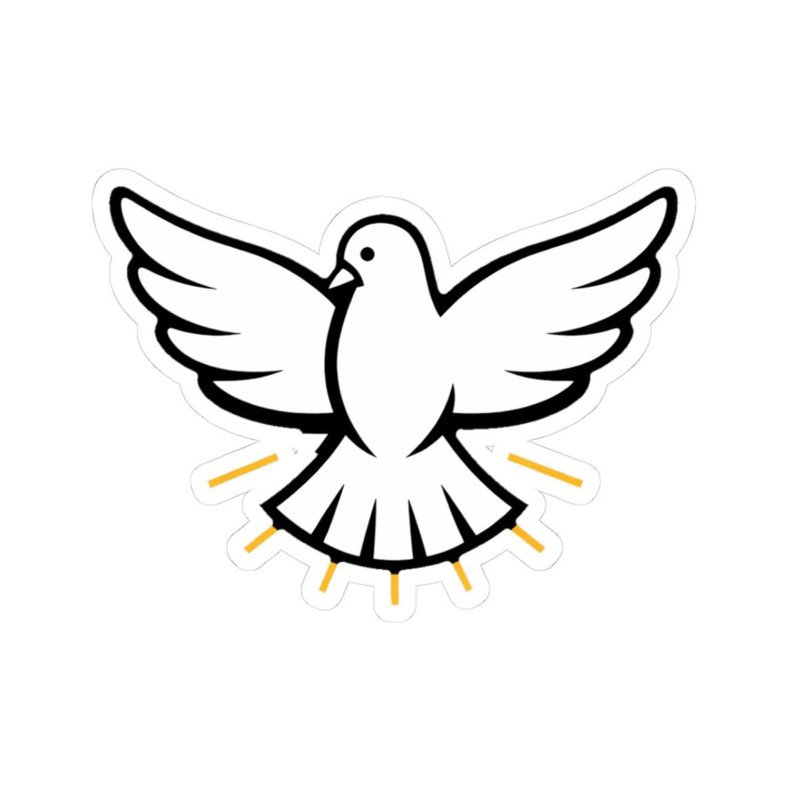 Holy Spirit Dove Sticker | Christian Faith Sticker | Peace Dove ...