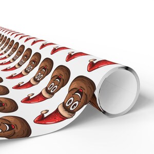 Festive Poop Emoji Wrapping Paper With Humorous Holiday Design - Etsy