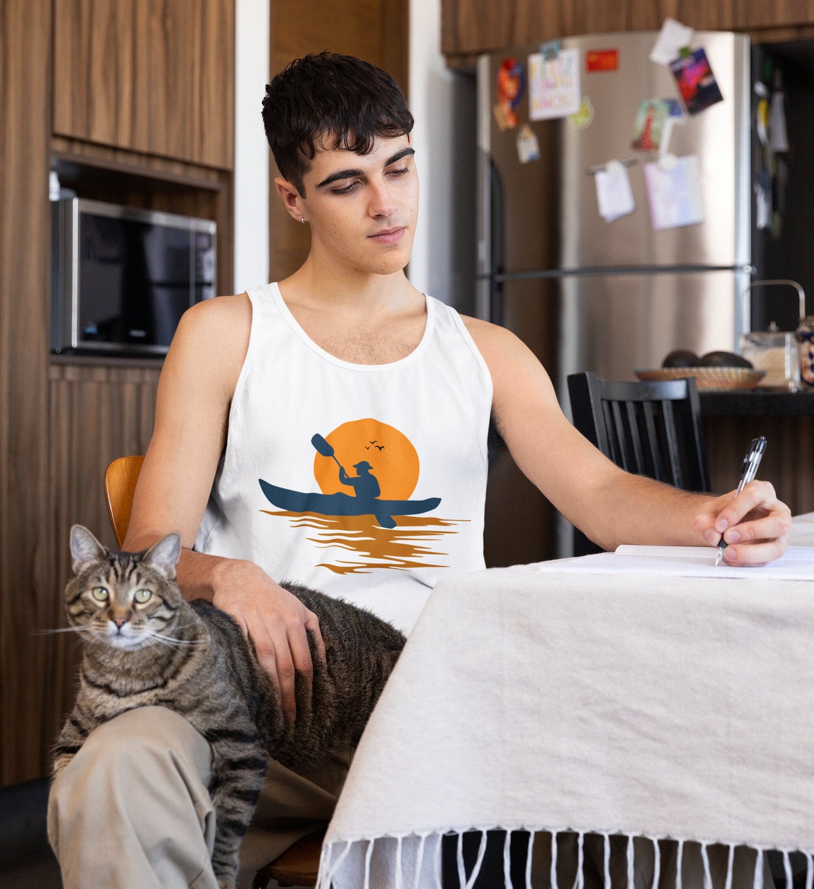 Kayak Sunset Silhouette SVG & PNG Digital Download - Paddler in Canoe ...