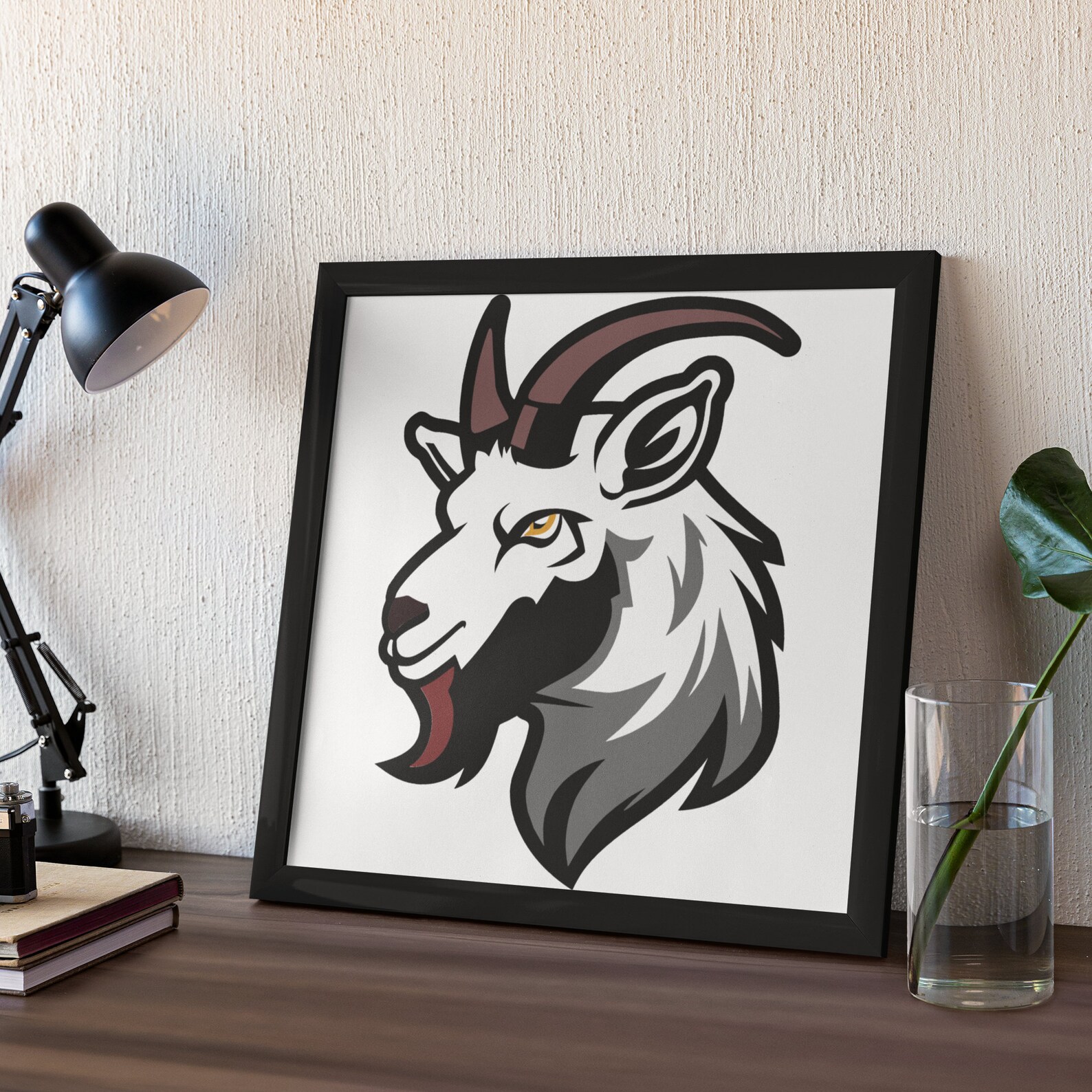 Bold Goat Illustration SVG and PNG – High Resolution 300 DPI, Perfect ...