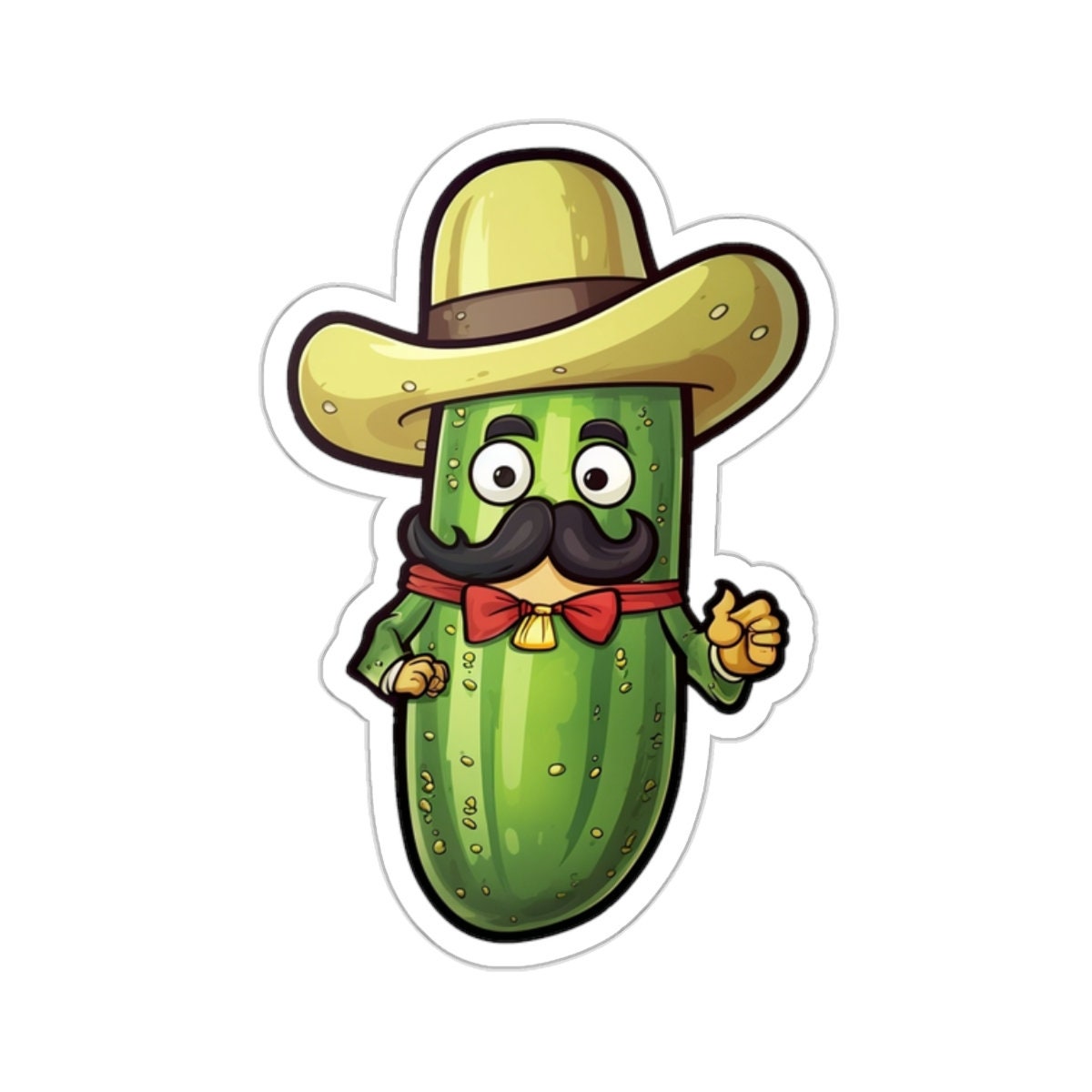 Pickle Wrangler: A Dill in the Wild West Kiss-cut Stickers - Etsy