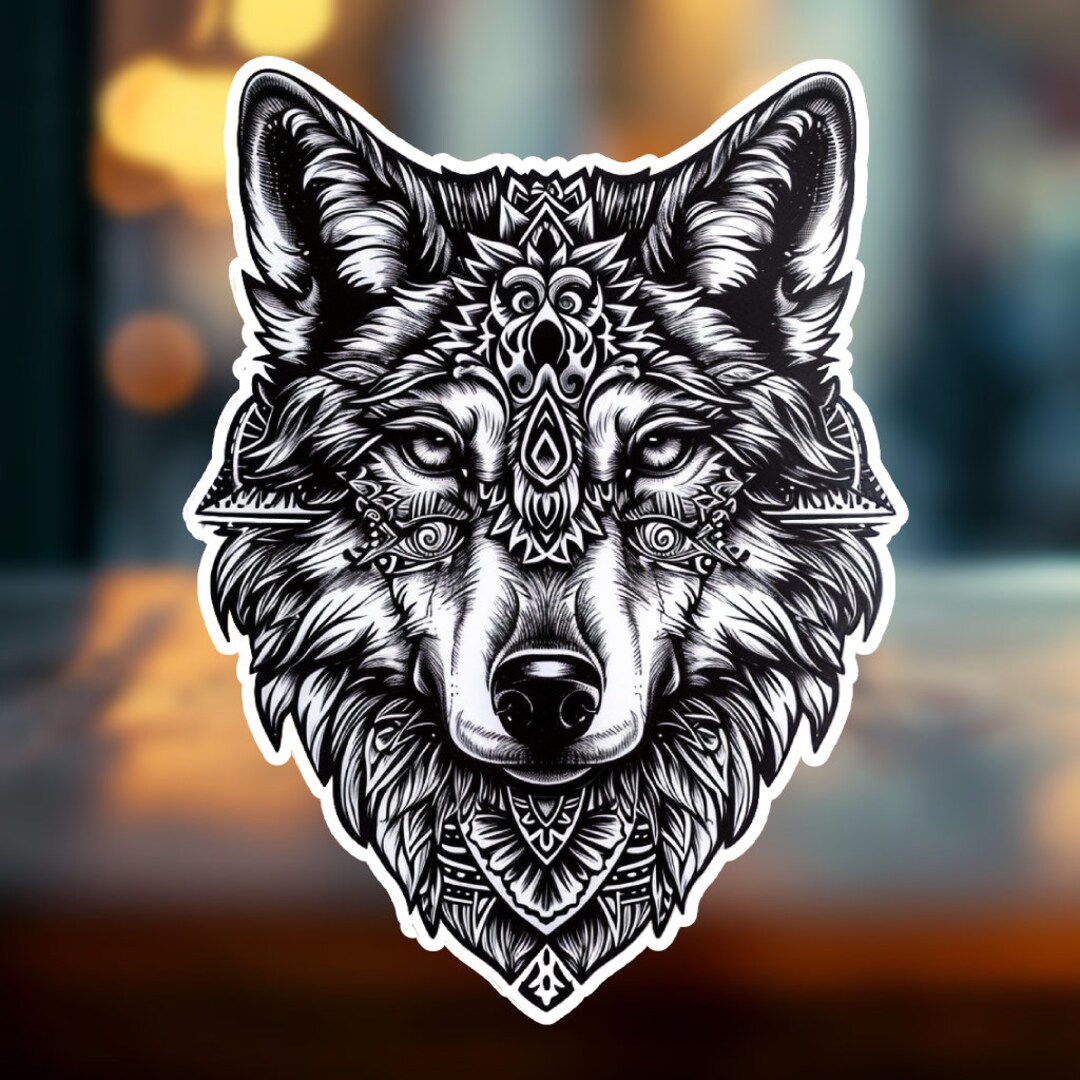 Mystic Wolf: Algeapunk and Lyco Art Kiss-cut Stickers - Etsy