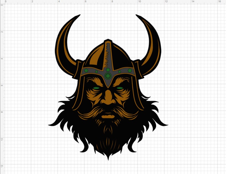 Viking Warrior Face SVG & PNG | Viking Helmet Design | Norse Mythology ...